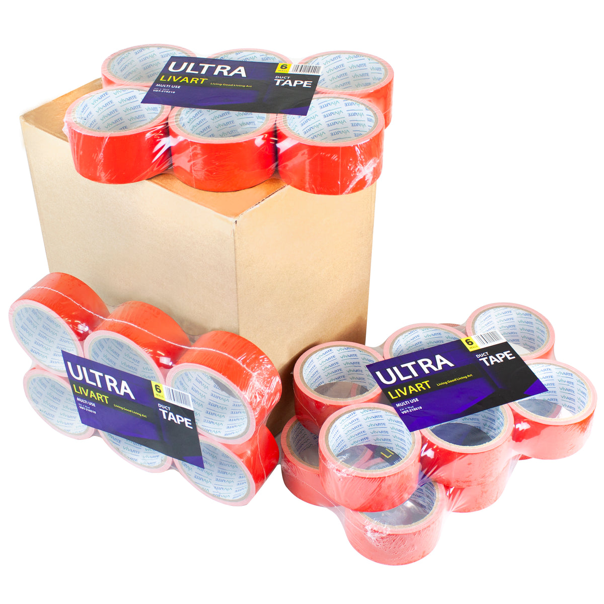 Livart Ultra Multi Tape, 2" x 10 Yard 6Rolls(1Pack)_VPT-210210 (24roll ...